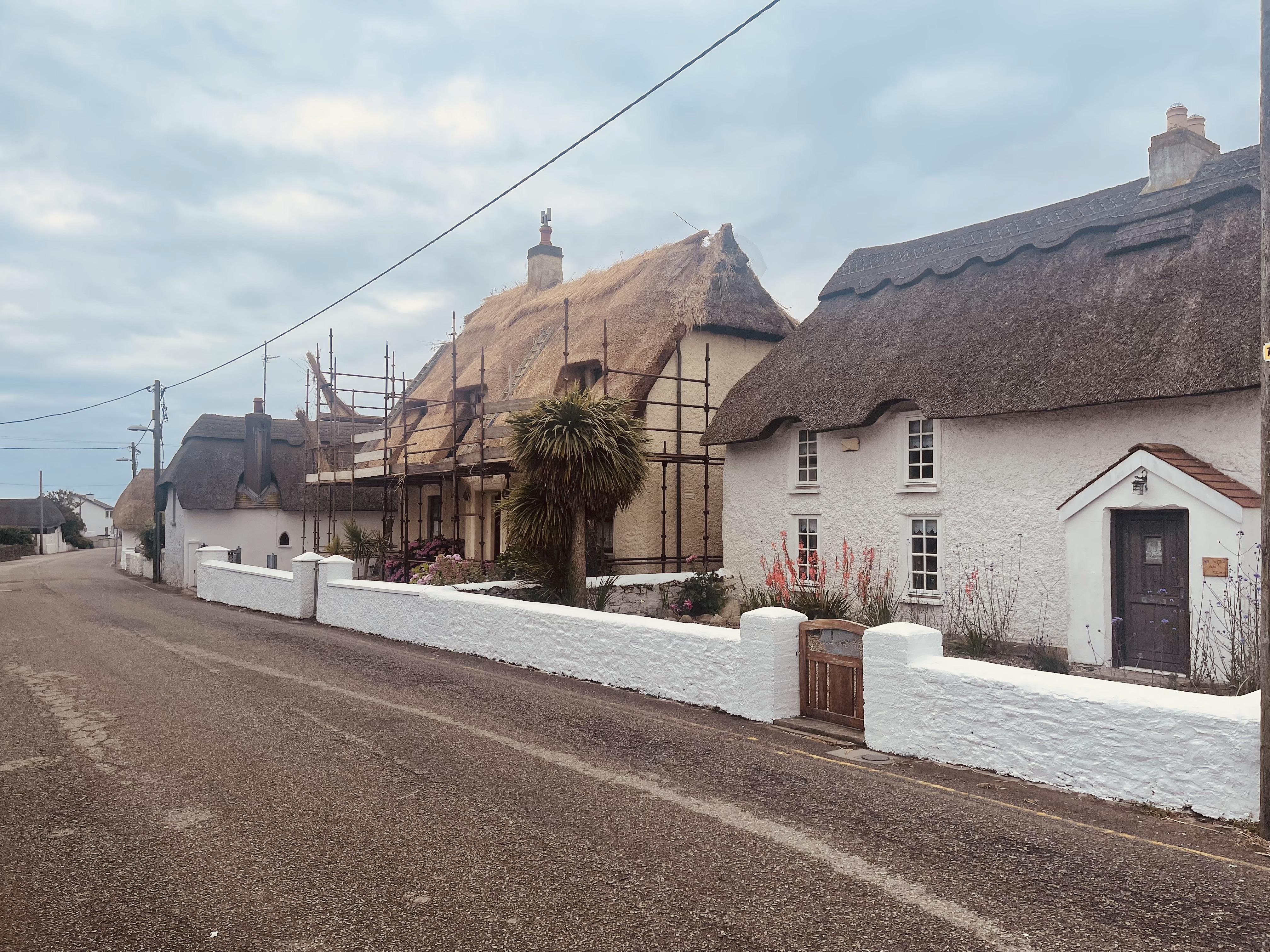Thatched roofs in Kilmore Quay, Co Wexford. | Scrolller