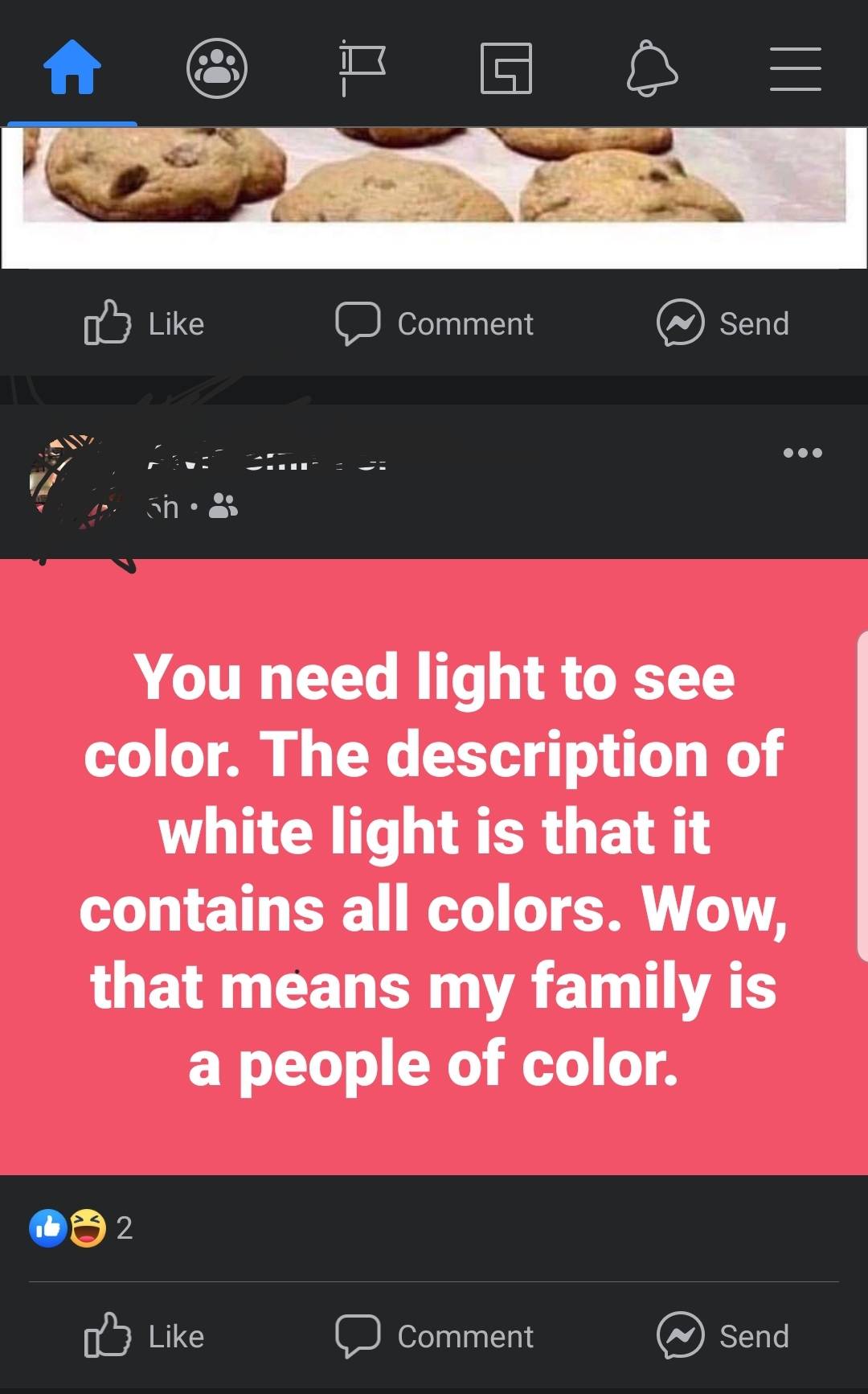 That's a weird way of saying you're racist | Scrolller