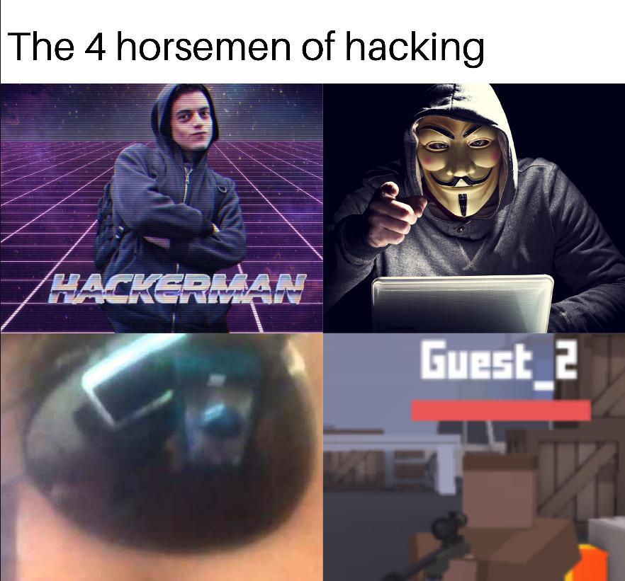 The 4 horsemen of hacking | Scrolller