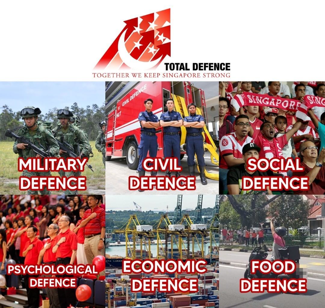 The 6 pillars of total defence | Scrolller