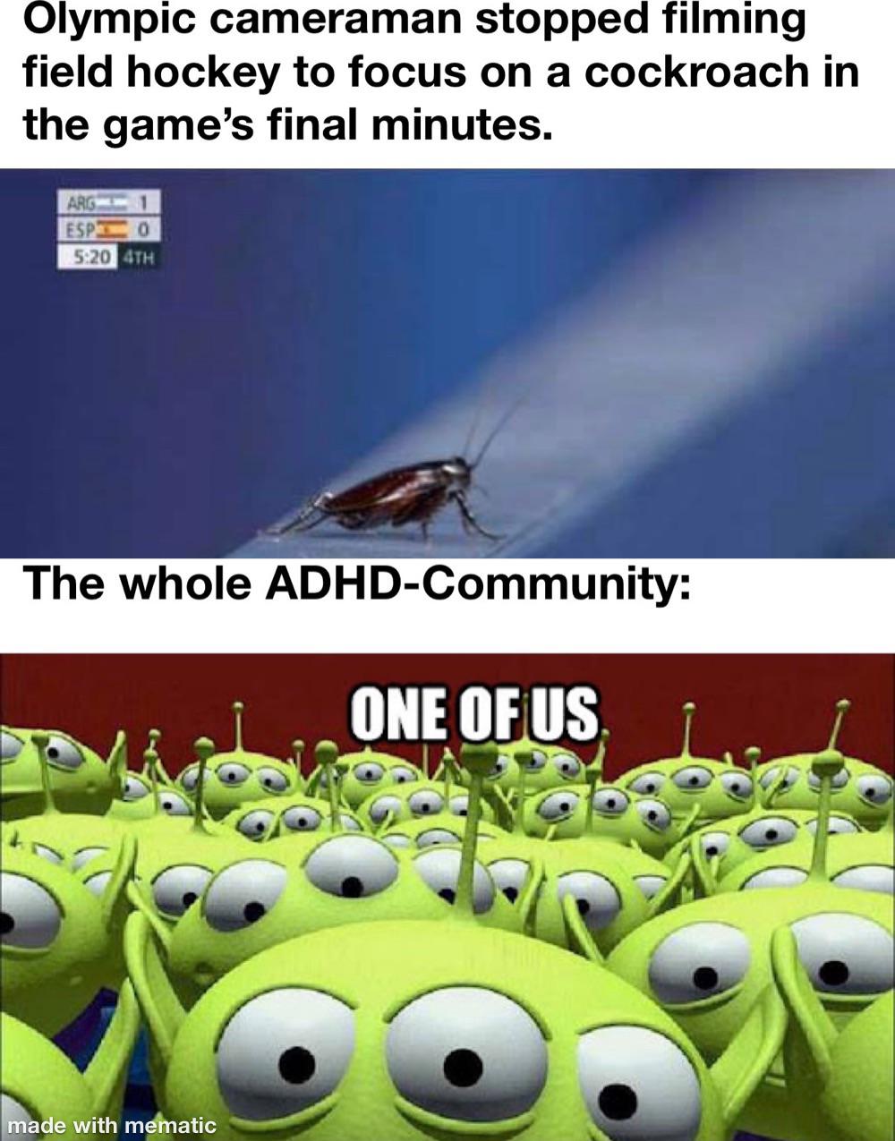 The ADHD is strong with this one. | Scrolller