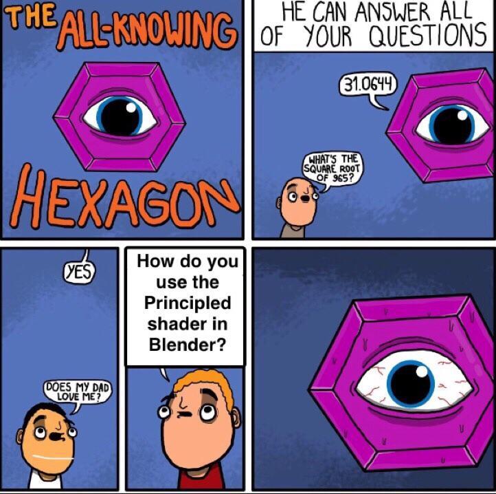 The all knowing Hexagon | Scrolller