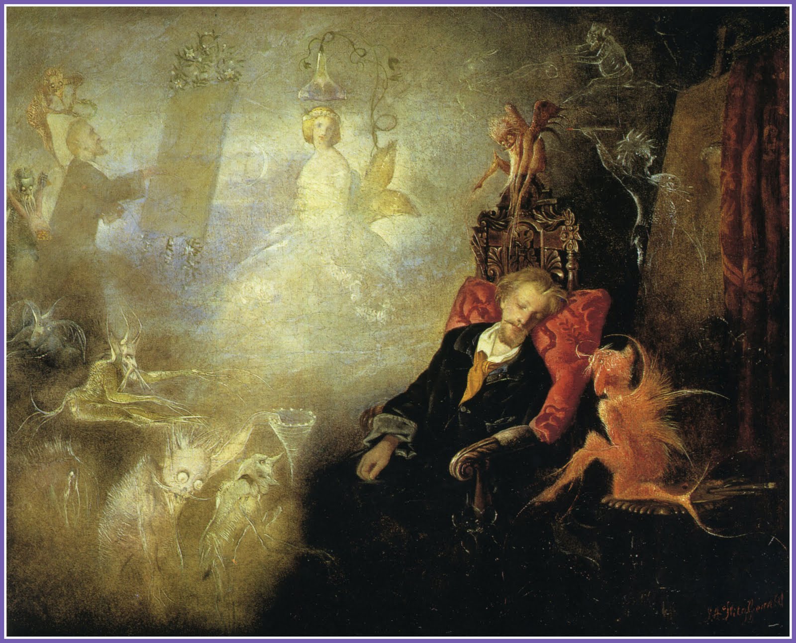 The Artist's Dream - John Anster Williams [1600 x 1292] | Scrolller