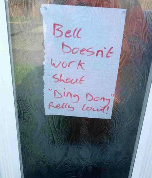 The bell didn't work so I yelled | Scrolller