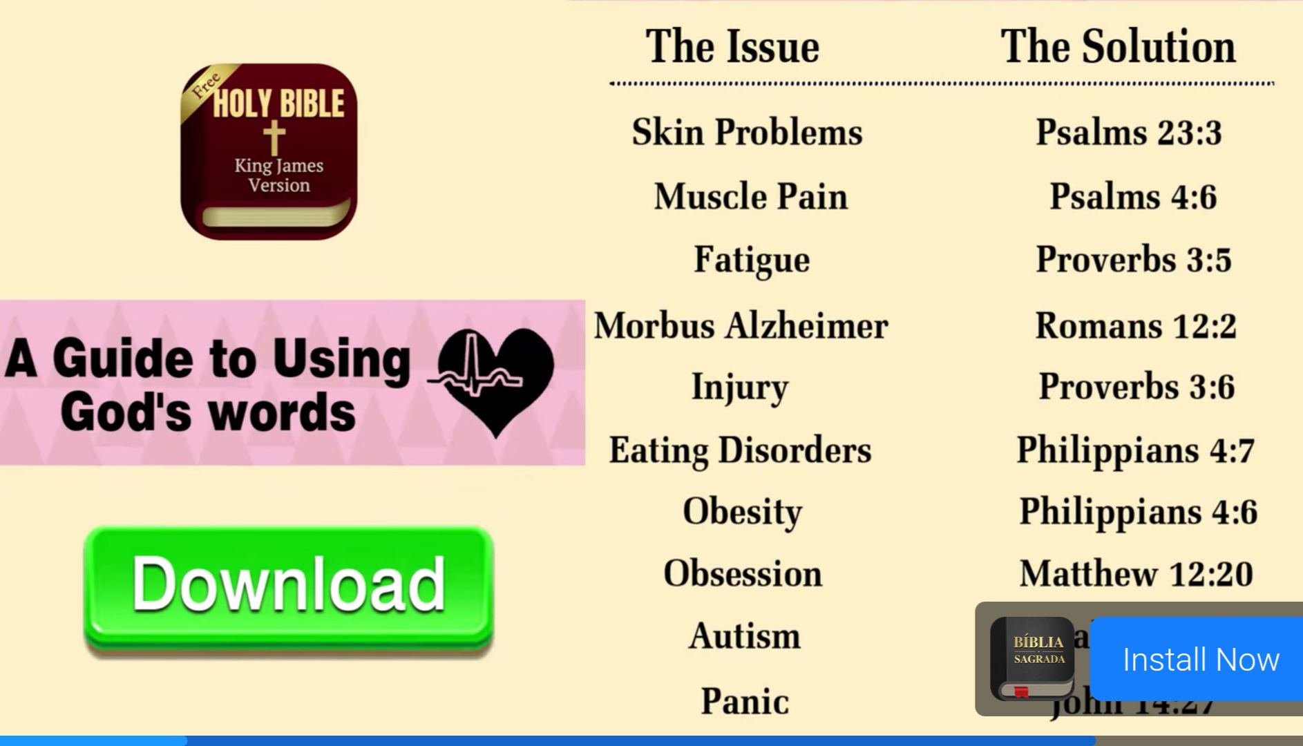 The bible is apparently a cure all | Scrolller