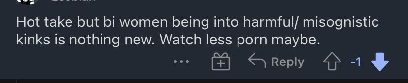 The biphobia is astounding. How tragic. | Scrolller
