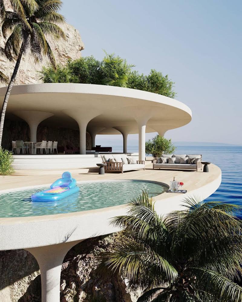 The Bone House, Tulum, Mexico design and visualization by The Line Visualization | Scrolller