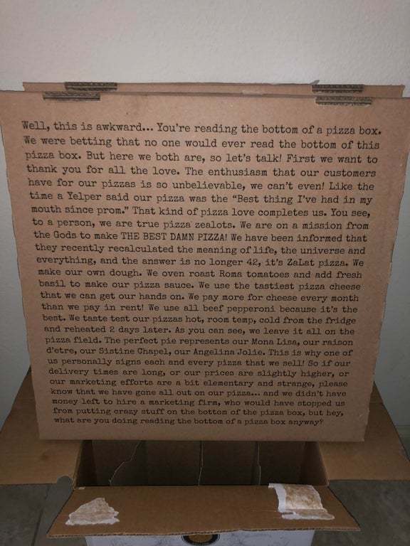 The bottom of this pizza box | Scrolller