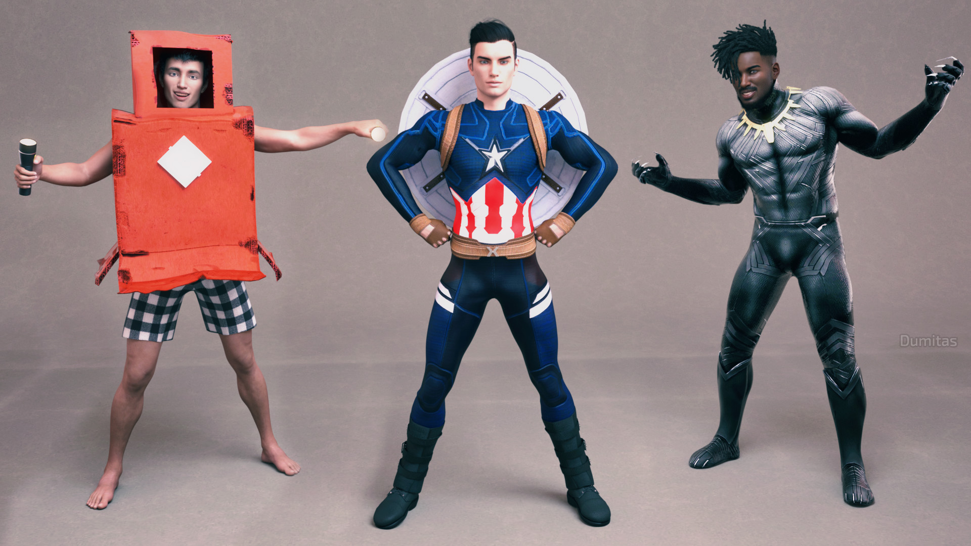 The boys can be heroes too. | Scrolller