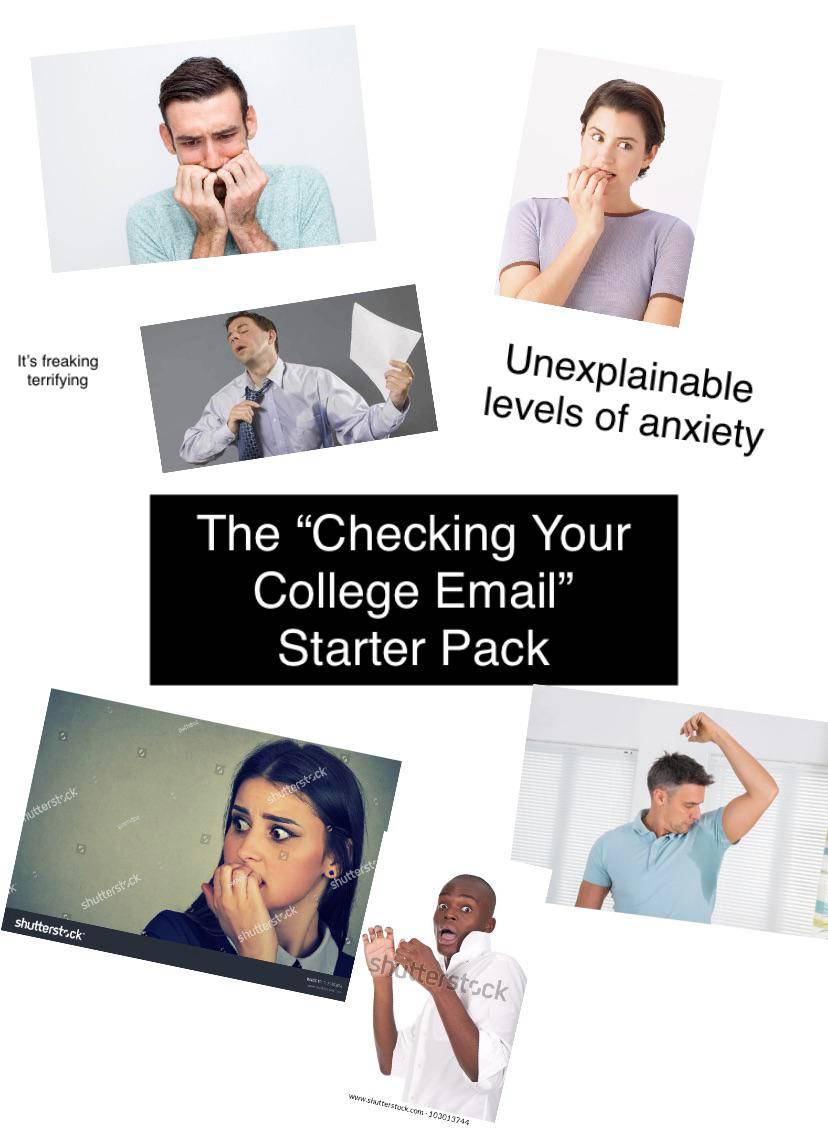 The “Checking Your College Email” Starter Pack | Scrolller