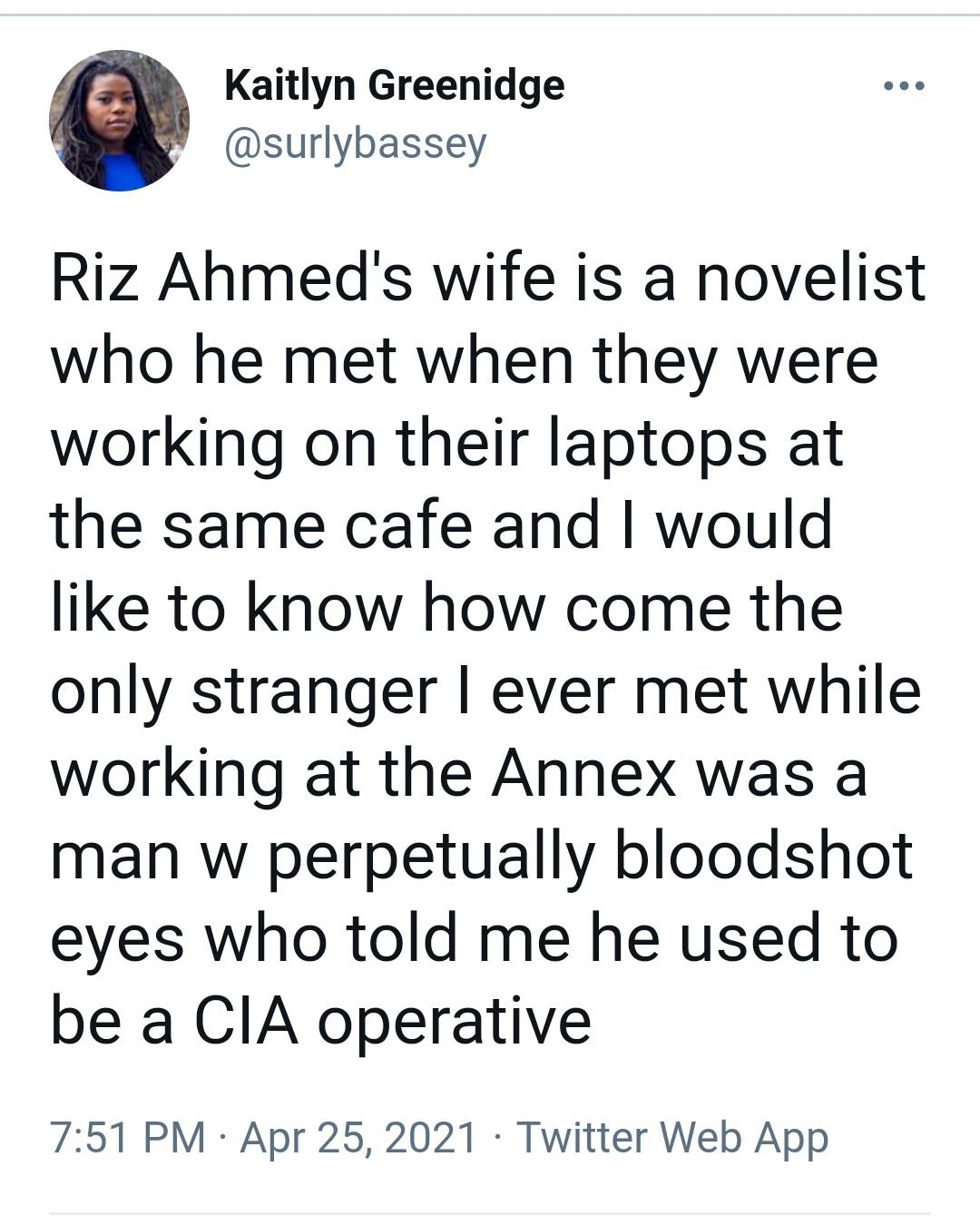 The classic CIA meet-cute | Scrolller