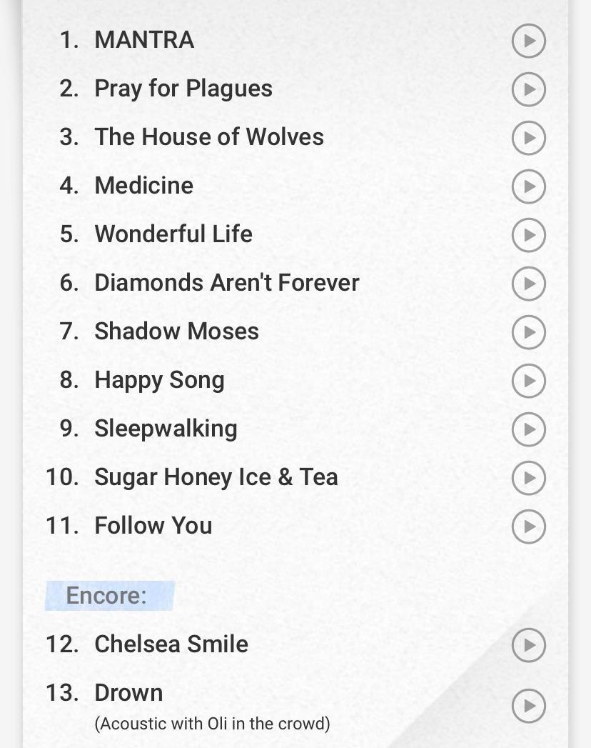 The Dome setlist | Scrolller