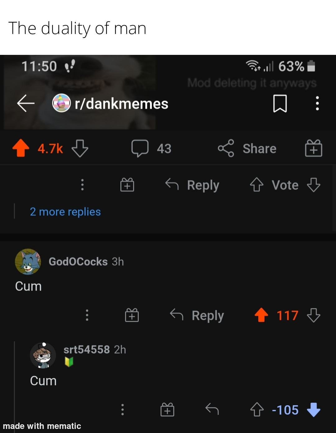 The duality of man | Scrolller