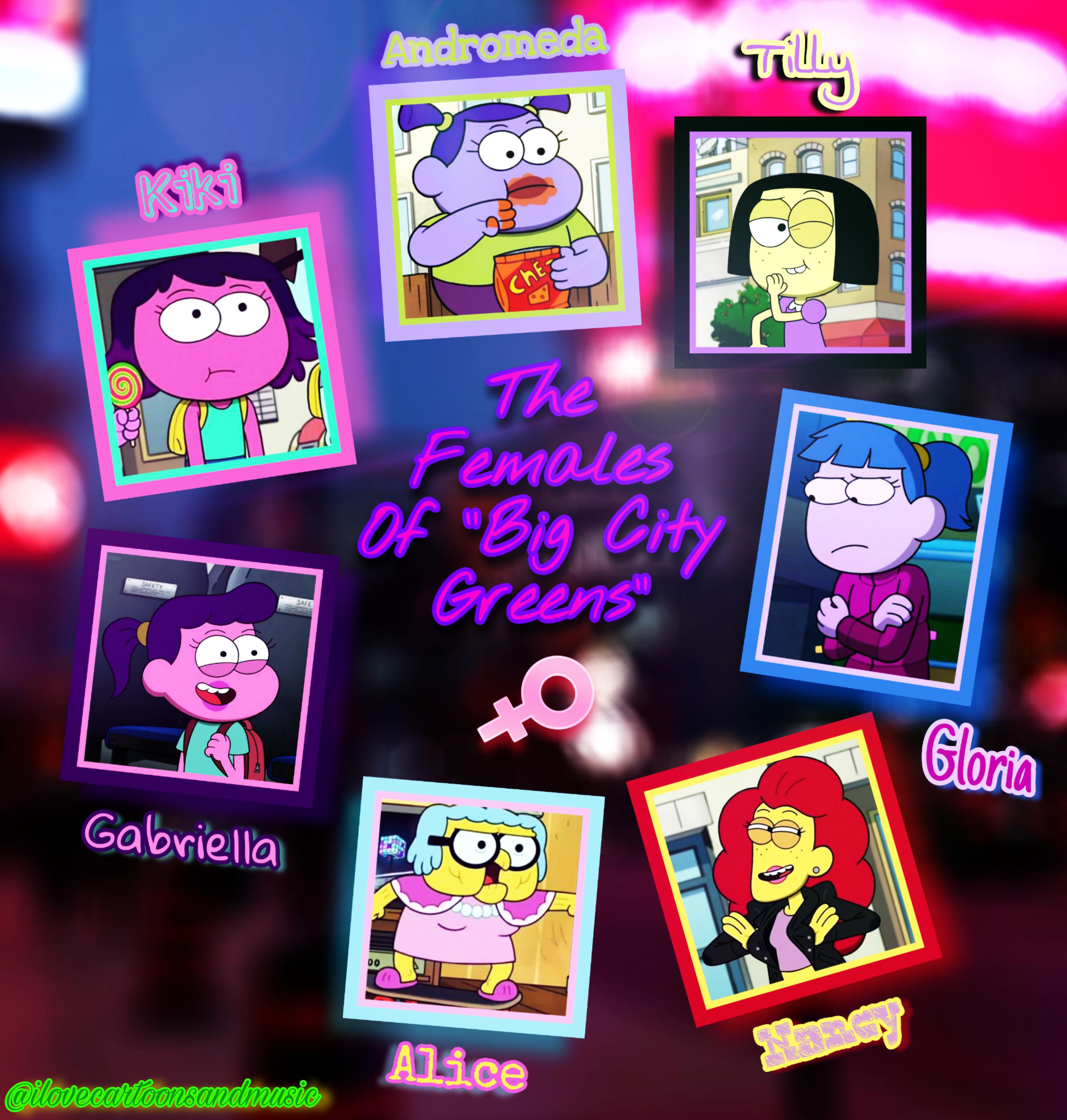 The females of Disney Channel's Big City Greens! Who's your favorite? | Scrolller
