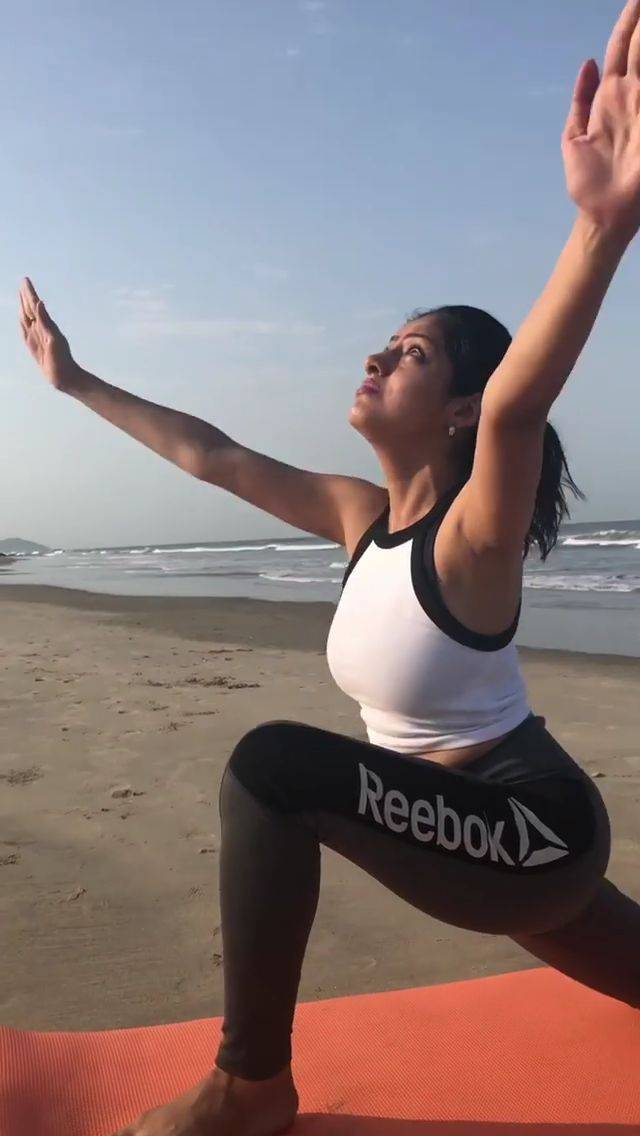 The goddess herself doing yoga | Scrolller