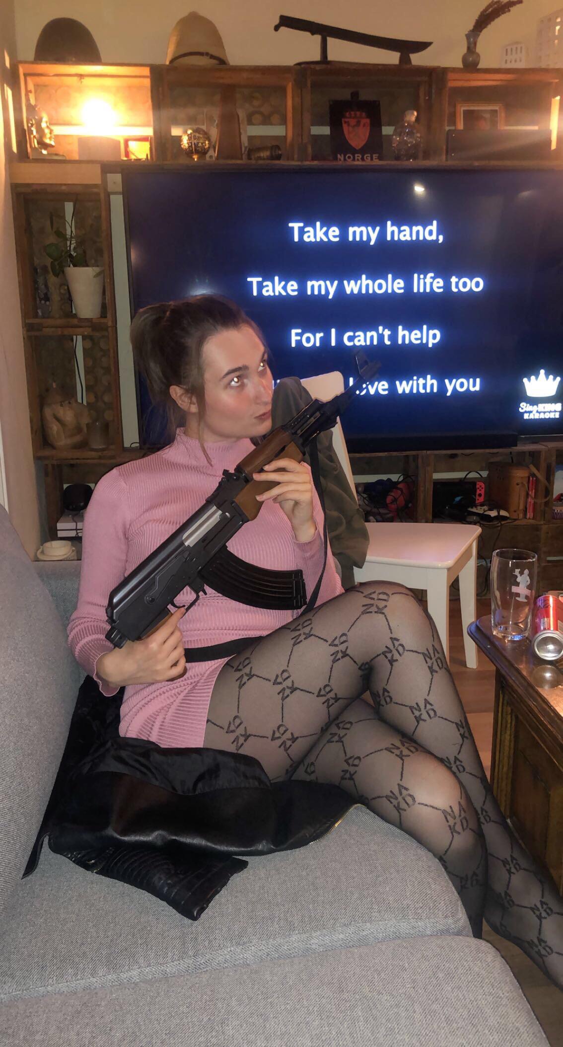 The gun I’m holding shoots feminizing bullets | Scrolller