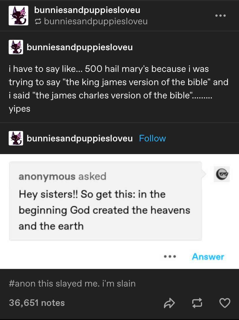 The James Charles version of The Bible | Scrolller