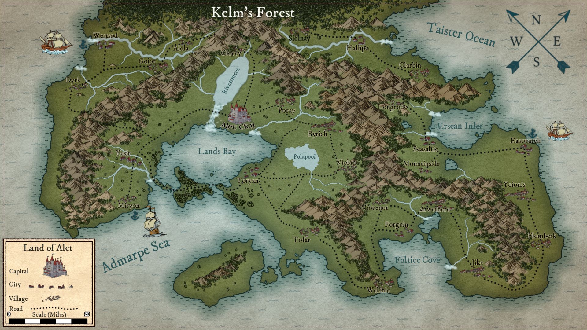 The Land of Alet my 4th map | Scrolller