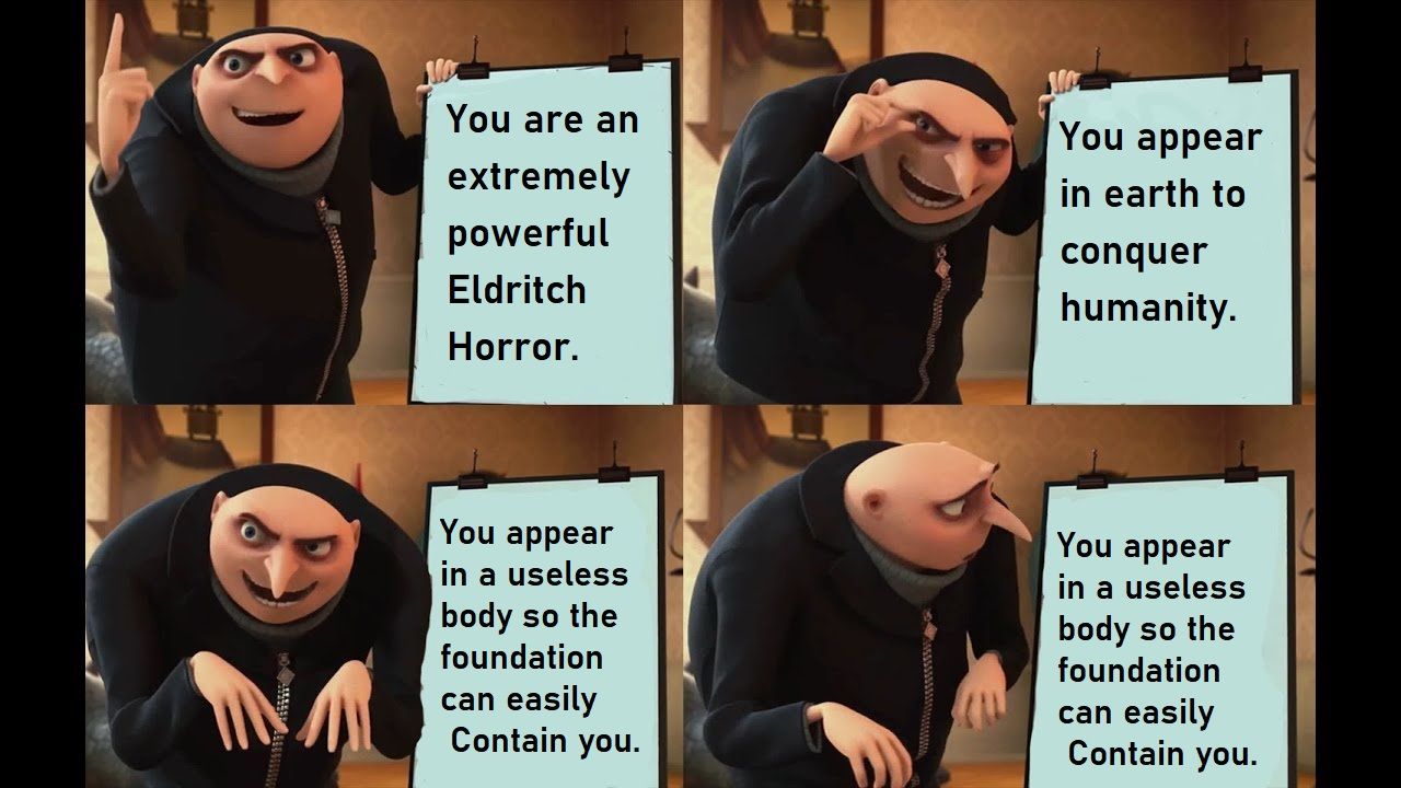 The live of a Eldritch Horror is hard in the SCP universe. | Scrolller