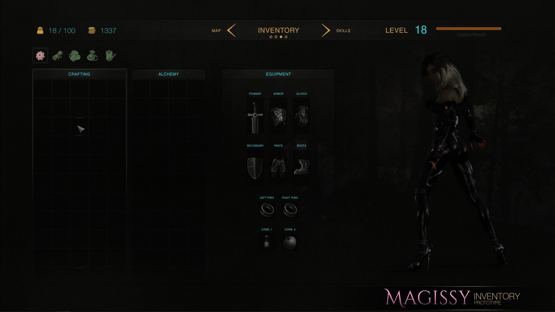 The Magissy - Inventory Prototype | Scrolller