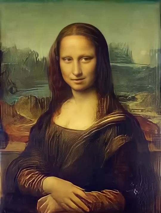 The Mona Lisa using face animation tech | Scrolller