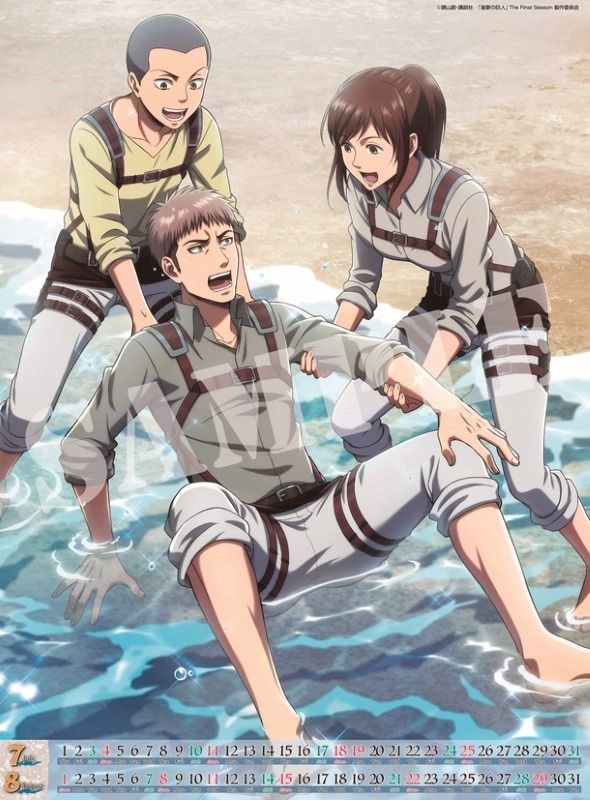 The Official SNK 2021 Calendar Art Featuring Sasha, Jean and Connie | Scrolller