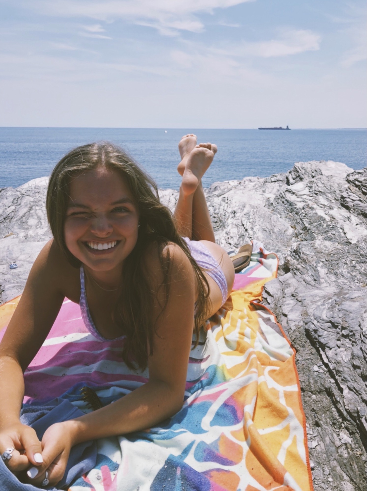 The pose on some rocks | Scrolller