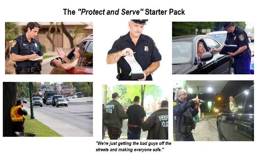 The "Protect and Serve - Back the Blue" Starter Pack | Scrolller