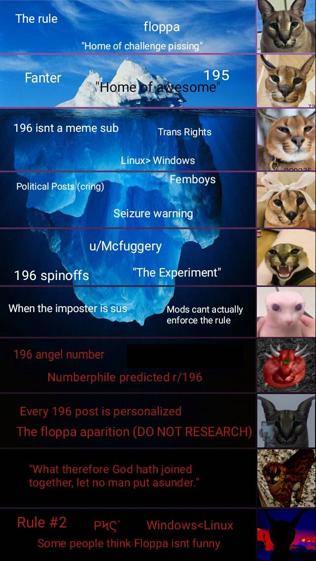 The r/196 iceberg | Scrolller