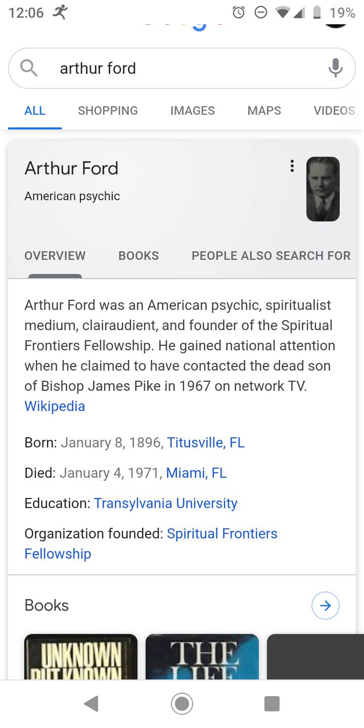 The real life Arthur Ford | Scrolller