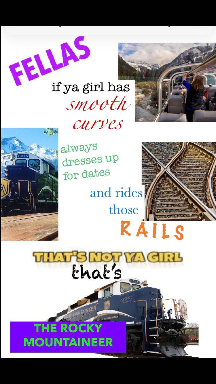 The Rocky Mountaineer is a train | Scrolller