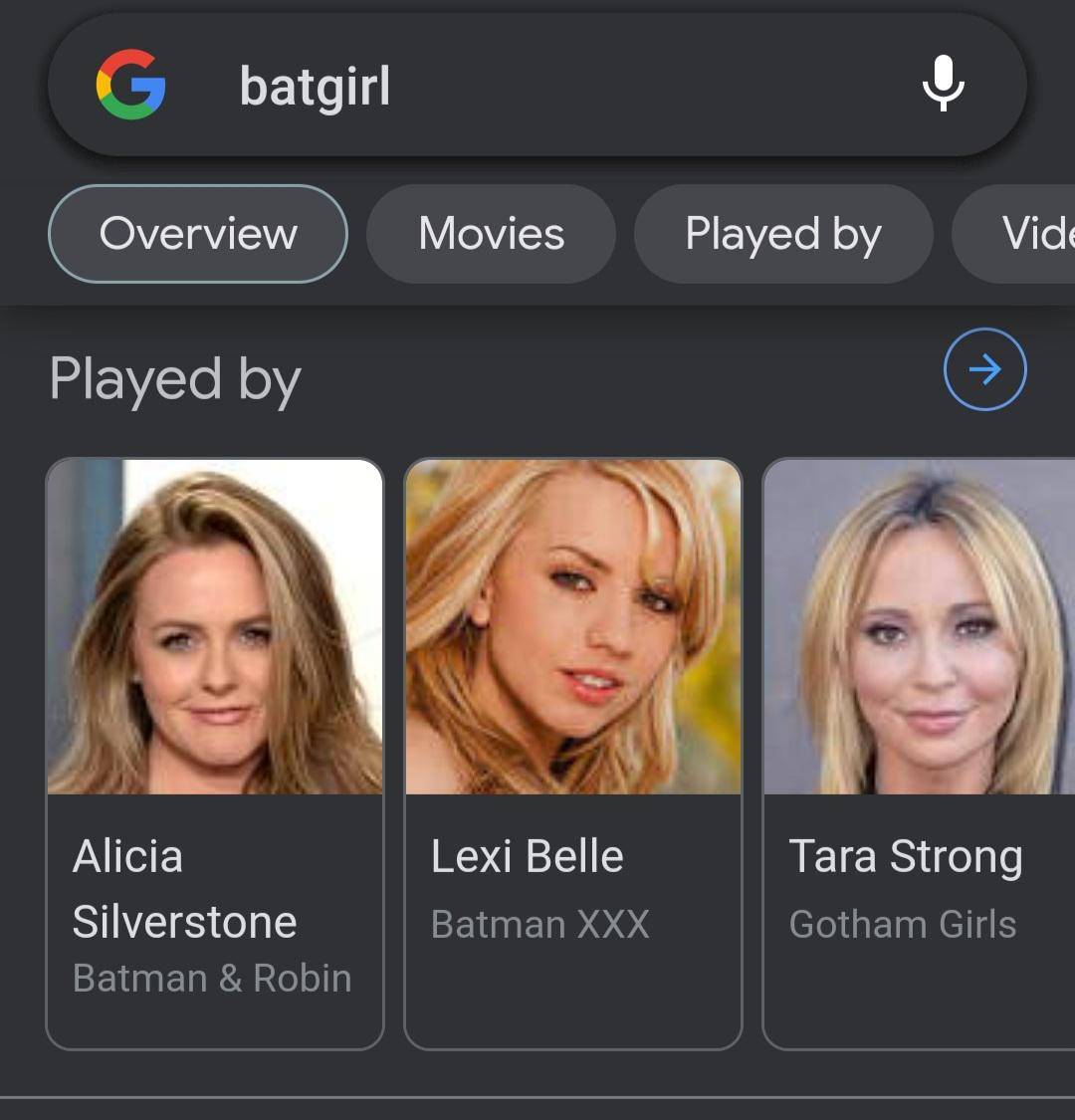 The second-most popular portrayal of Batgirl according to Google | Scrolller