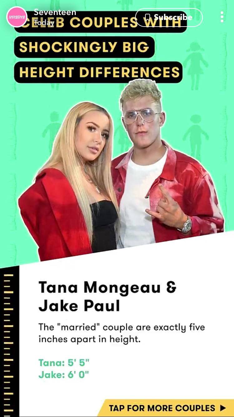 The shockingly big height difference is 5 inches apart and also wrong | Scrolller