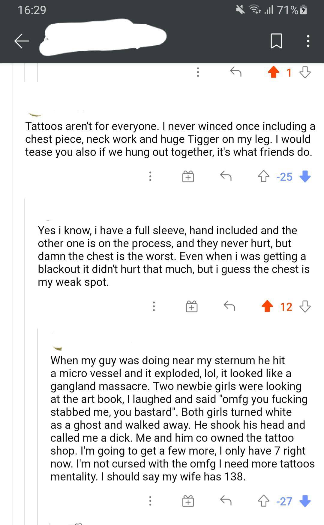 The tattoo massacre. | Scrolller