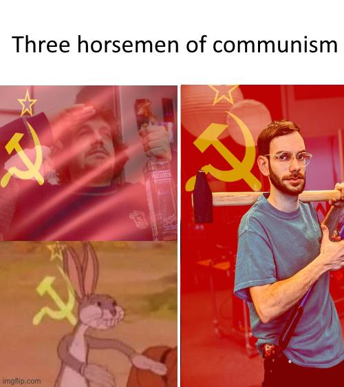 the three horsemen of communism | Scrolller