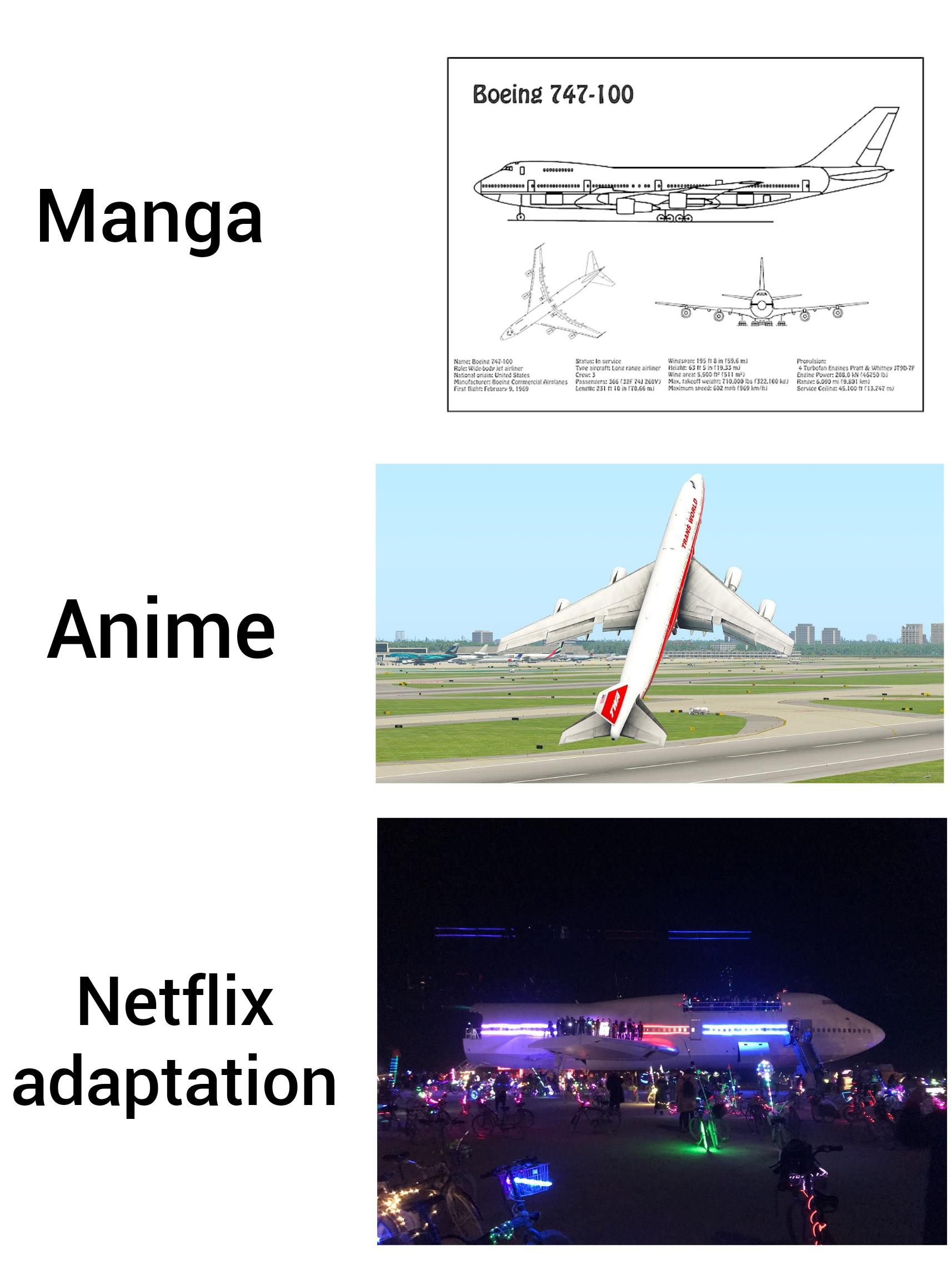 The three stages of 747 | Scrolller