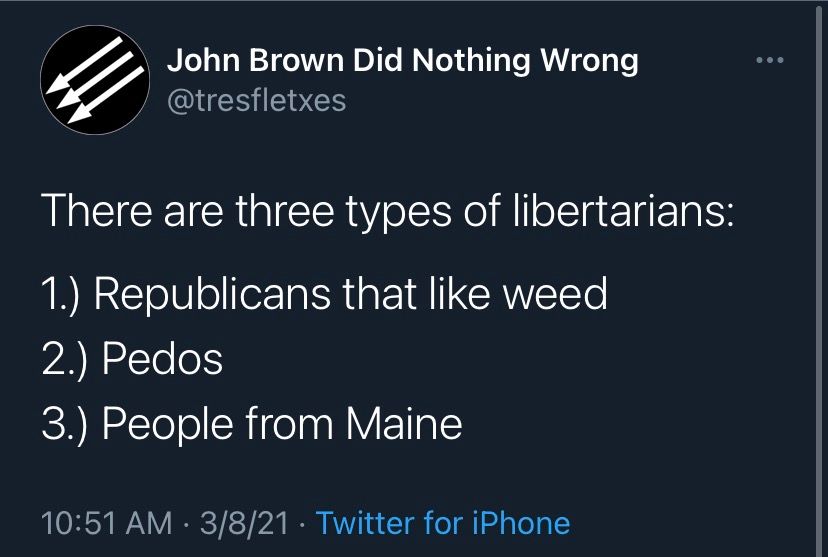 The three types of Libertarians. | Scrolller