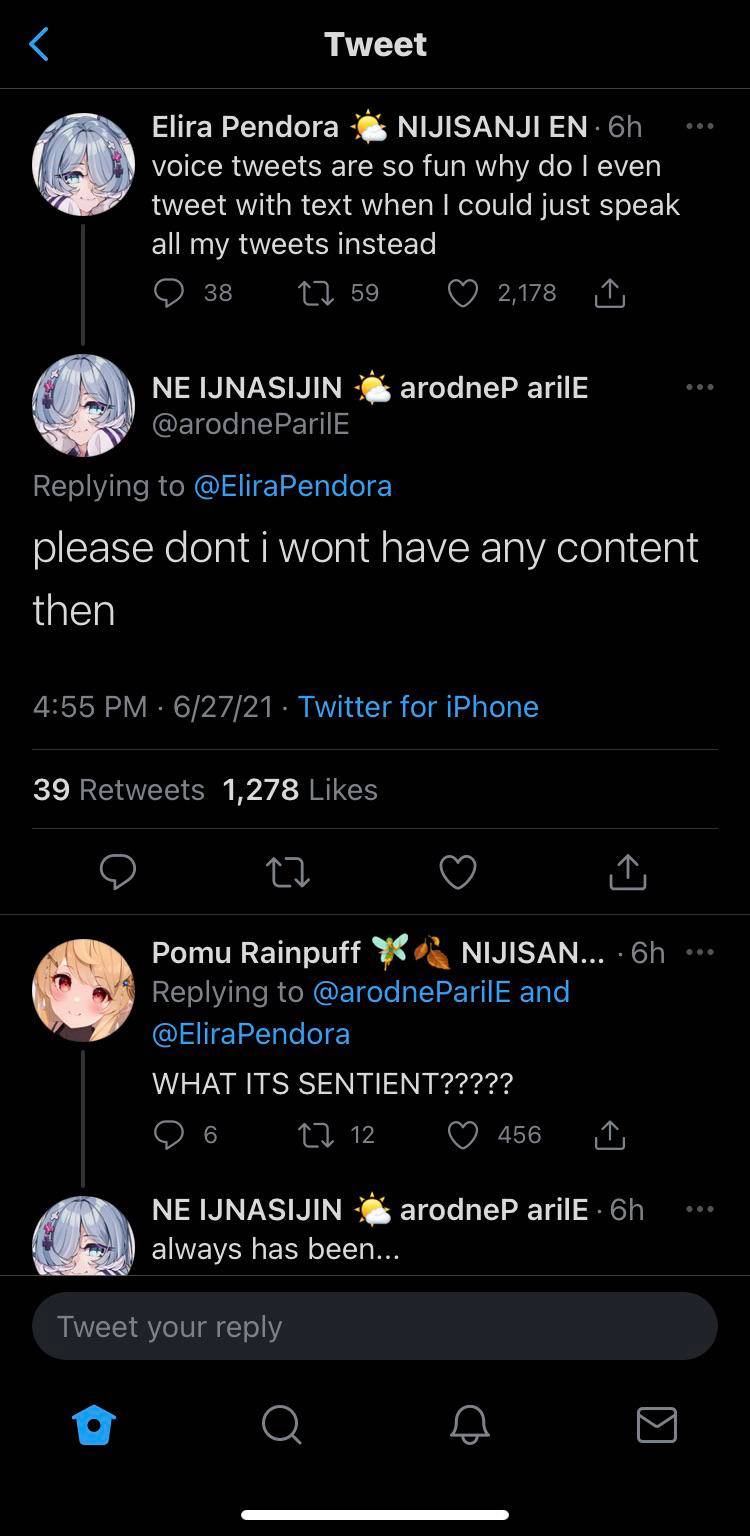 The Twitter account that reverses all of Elira’s tweets broke character at the threat of Elira ...