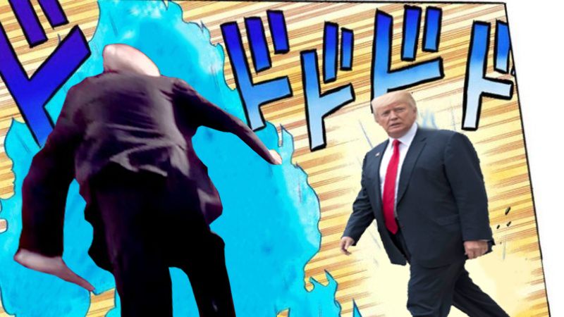 The ultimate showdown (pic of dio is joe biden falling) | Scrolller