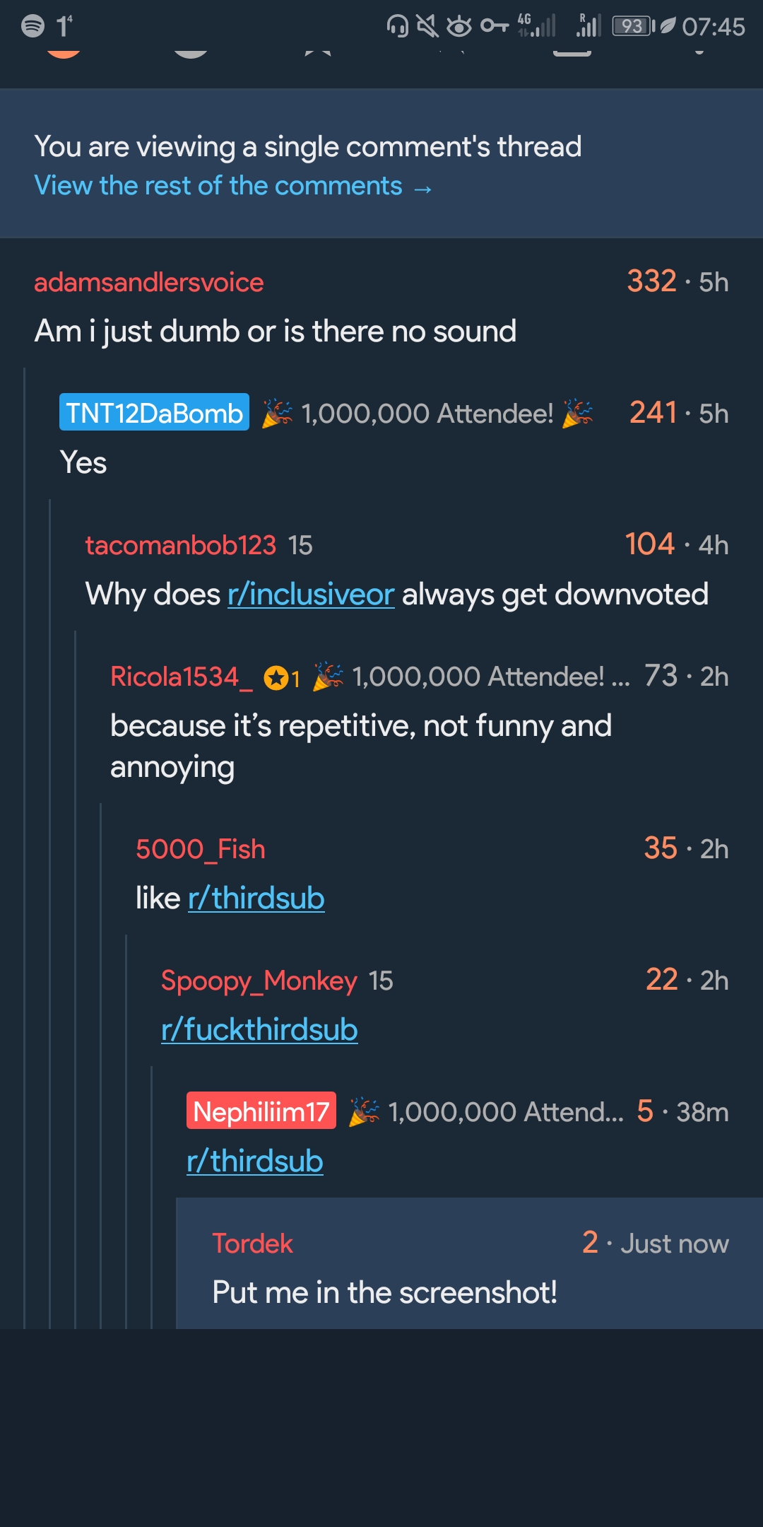 the ultimate thirdsub | Scrolller