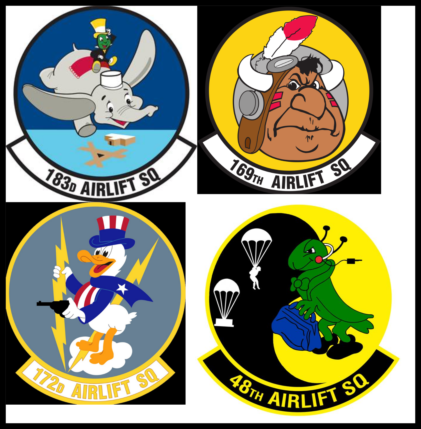 The US military has a strange tradition of using cartoon characters in squadron patches | Scrolller
