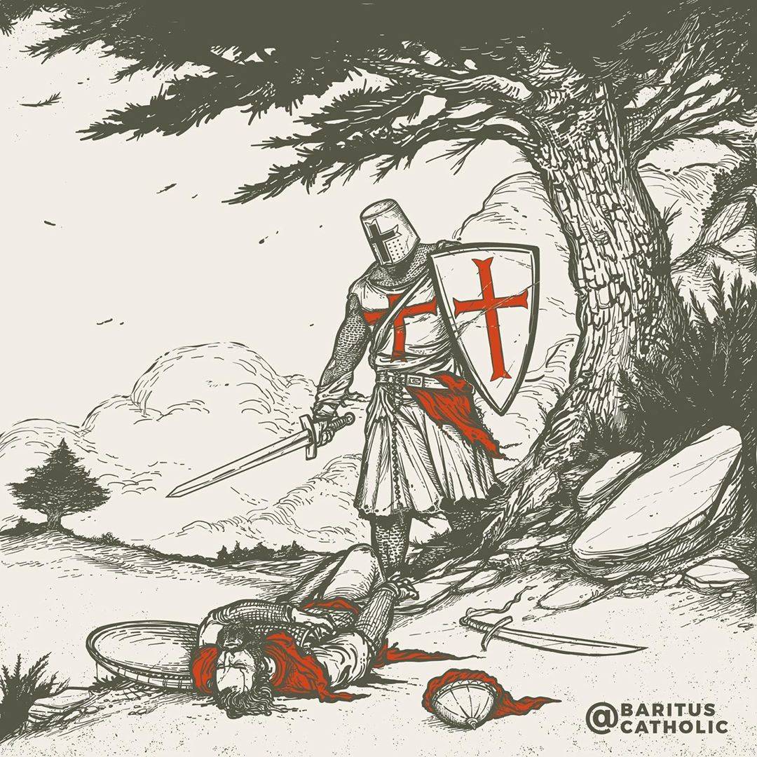 "The Victor" by Baritus Catholic Illustration | Scrolller