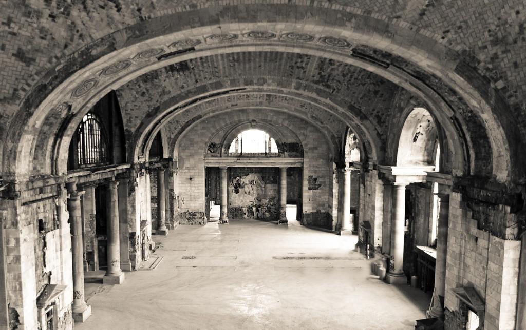 The waiting room of Michigan Central Station | Scrolller