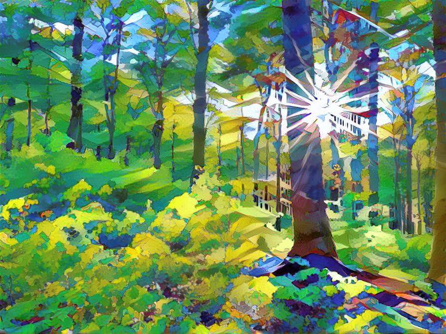 The Zhu Collection #64 - Forest Series #18, Zhu Kim, Microsoft Paint, 2021 | Scrolller