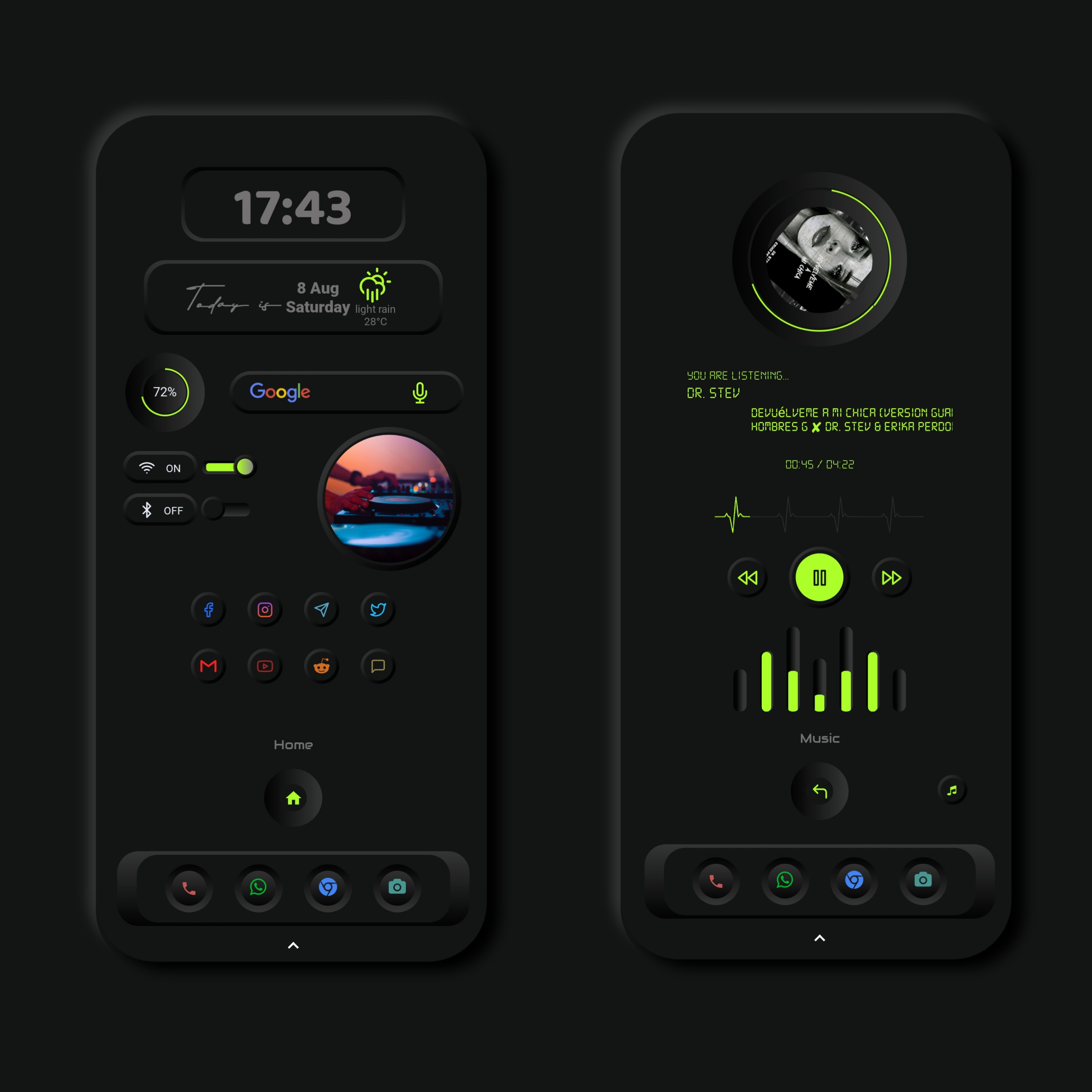 Theme Neux for Klwp | Scrolller