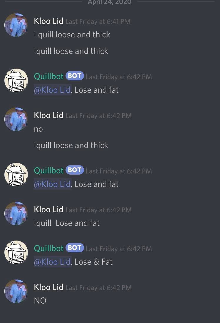 There was this in the Quillbot Discord server | Scrolller