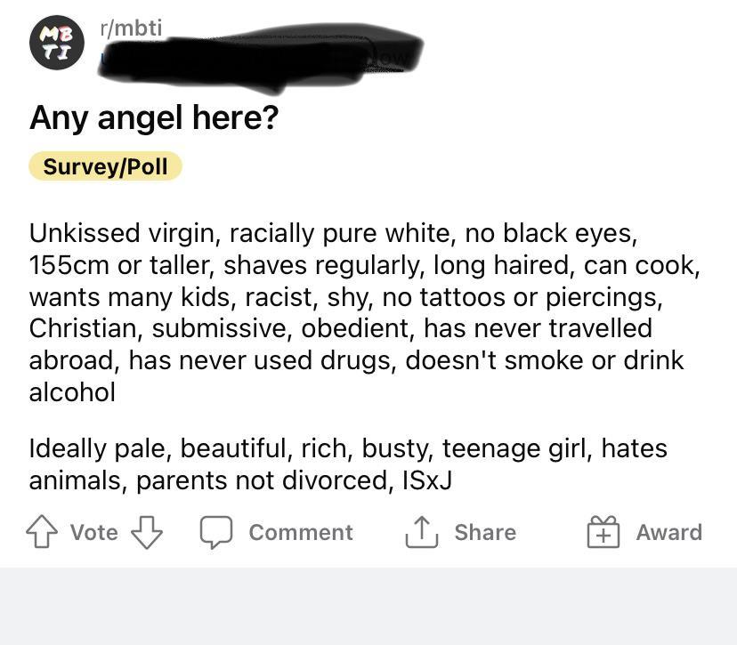 They’re invading the mbti subs now y’all | Scrolller