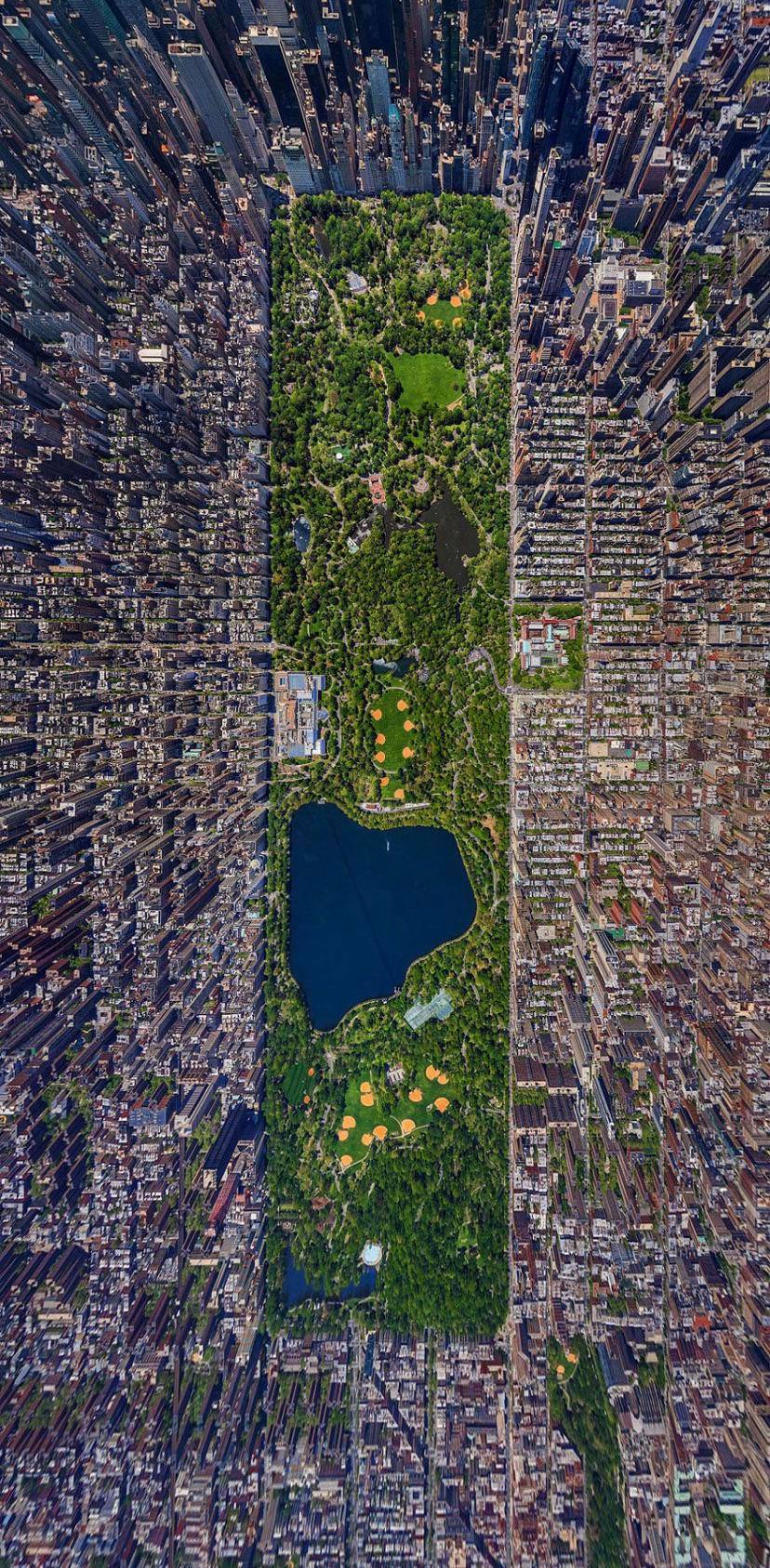 This aerial photo of NYC | Scrolller