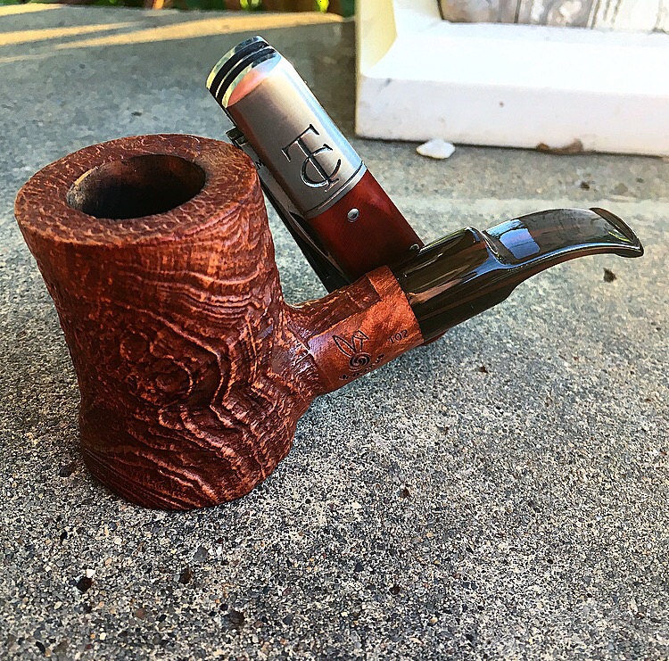 This Beerlow made by Chris Baker and my new pipe. | Scrolller