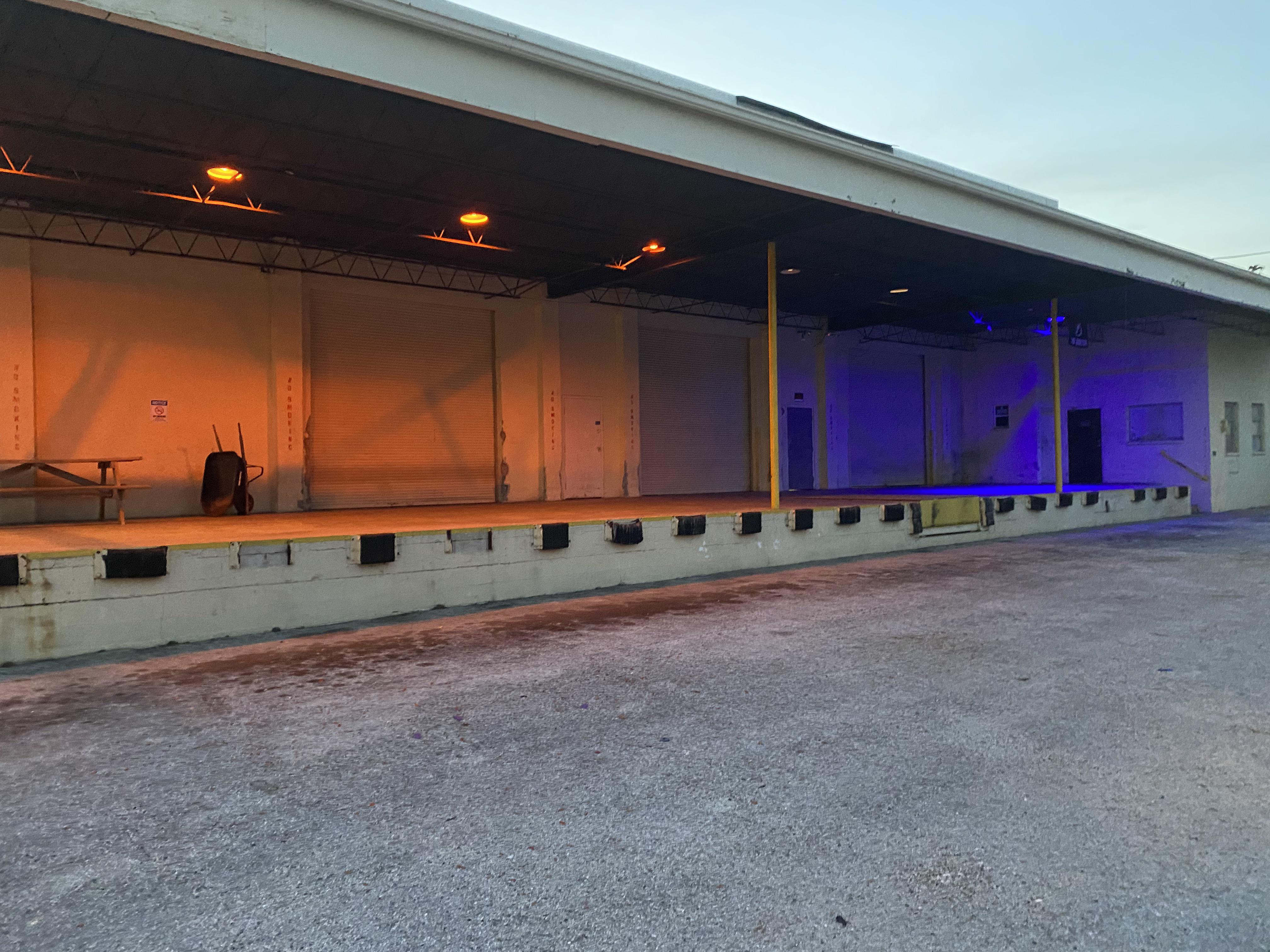 This dimly lit warehouse dock | Scrolller